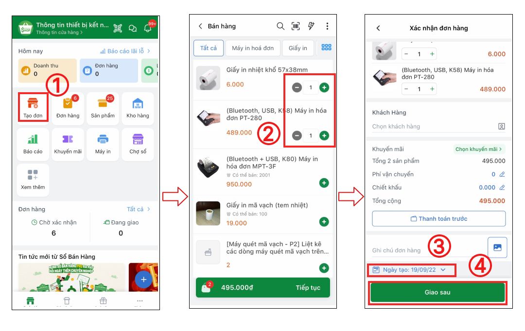 Tôi muốn bổ sung đơn hàng cho những ngày trước được không? - Sổ Bán Hàng